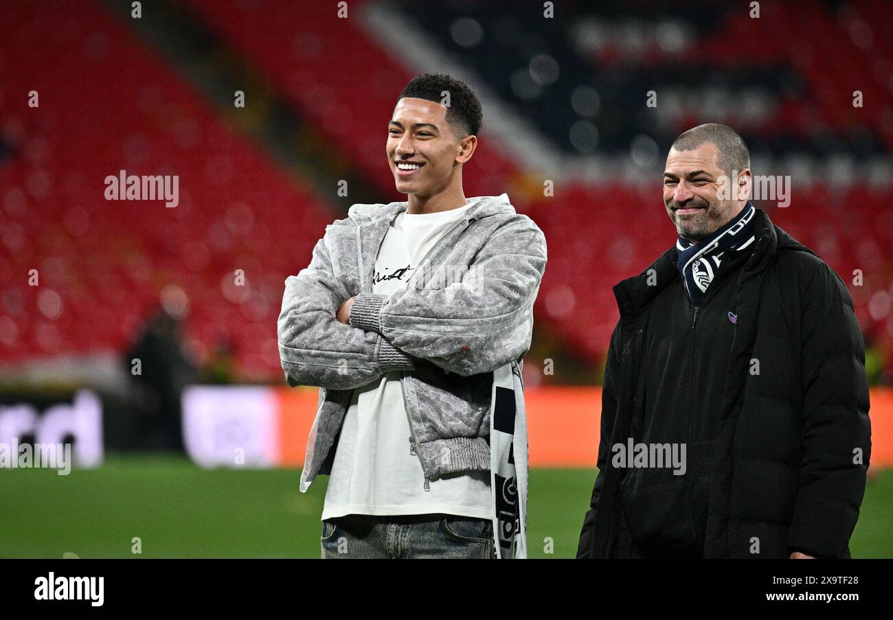 LONDON, ENGLAND - JUNE 1: Jobe Bellingham,Denise with his father Mark ...