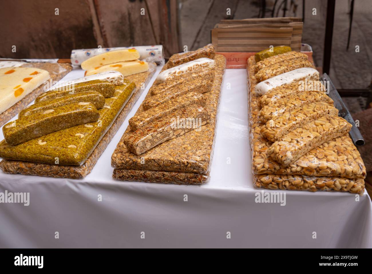 Jemaa el-Fnaa Square, Marrakech, Morocco - March 18, 2024: Assorted ...