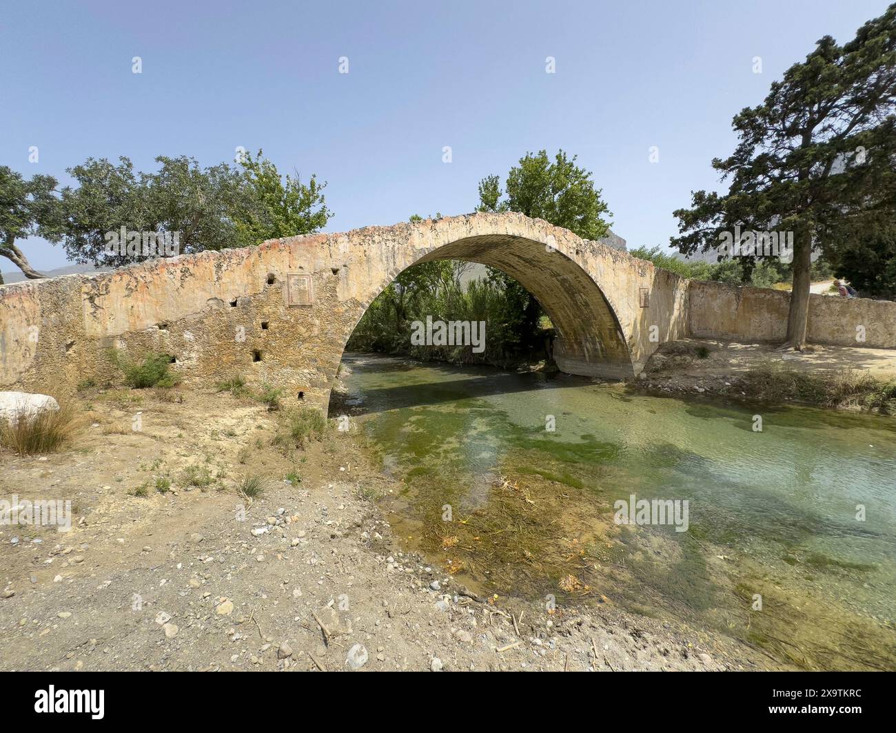Historic classical stone arch bridge in Venetian architectural style ...
