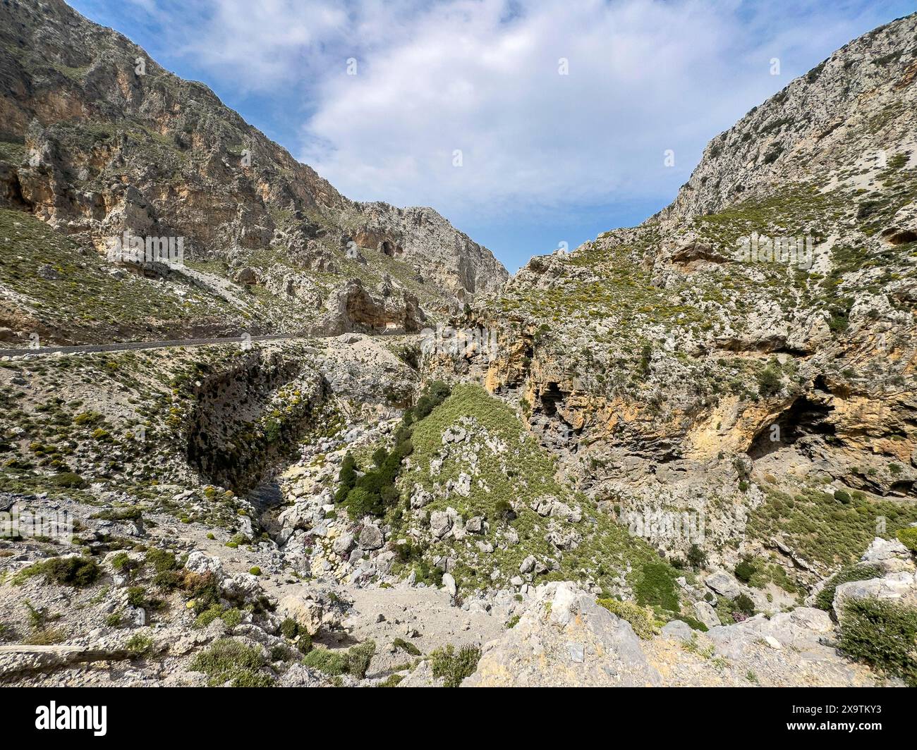 View into the gorge of Kourtaliotiko Kourtalioti Kourtaliotiko gorge ...