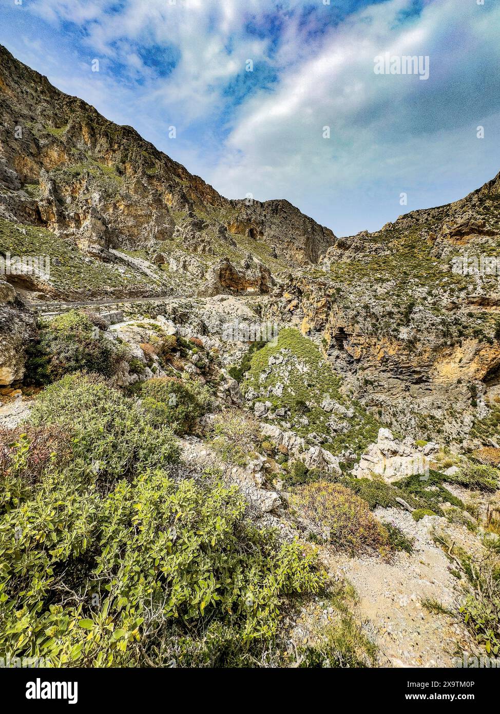 View into the gorge of Kourtaliotiko Kourtalioti Kourtaliotiko gorge ...