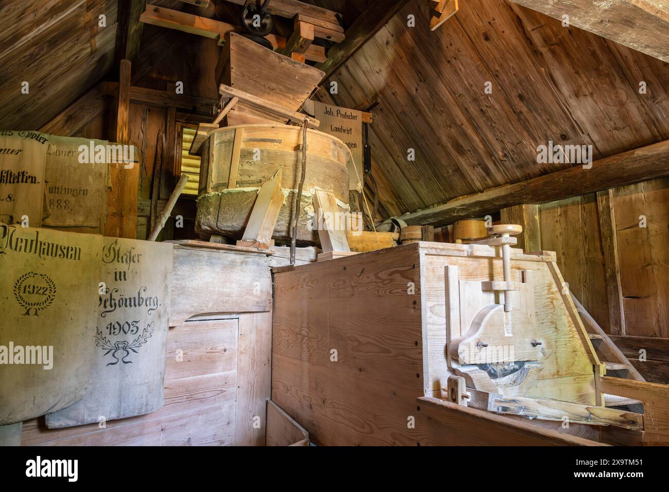 An old, fully functional flour mill, house mill, built in 1767 ...