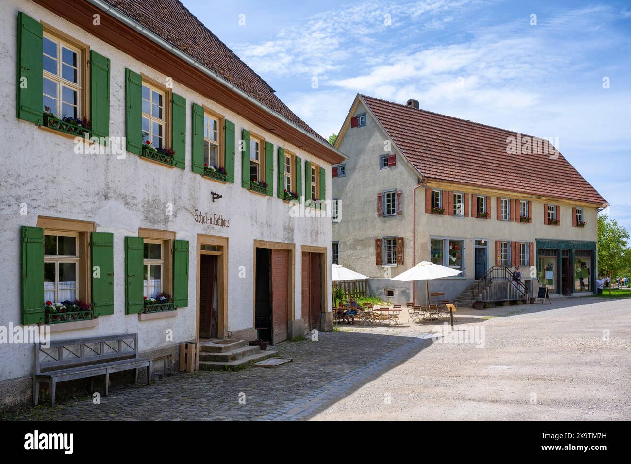 Traditionally built old schoolhouse, also the town hall, built in 1830 ...