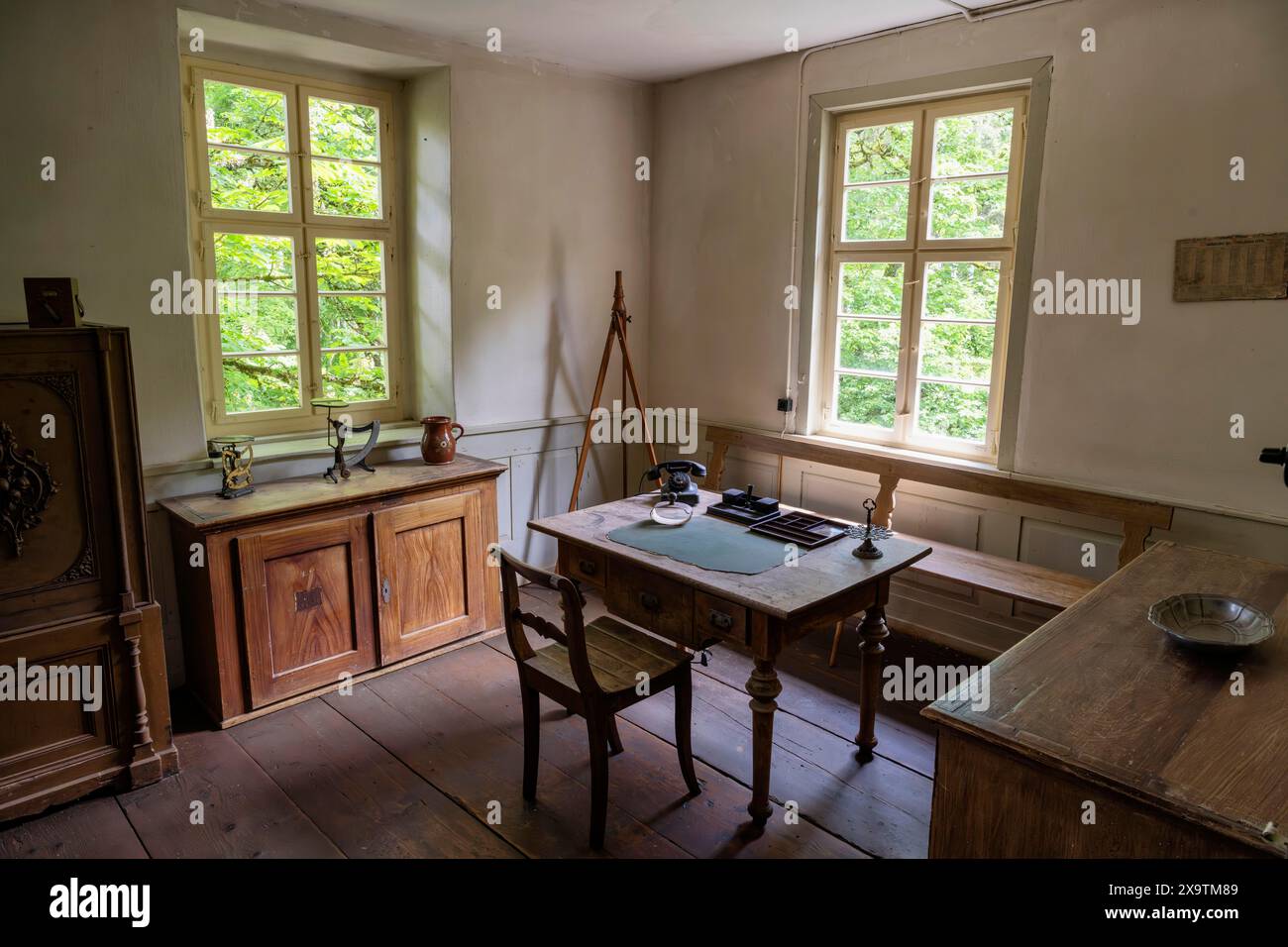 Office, office of the local mayor in the historic school and town hall ...