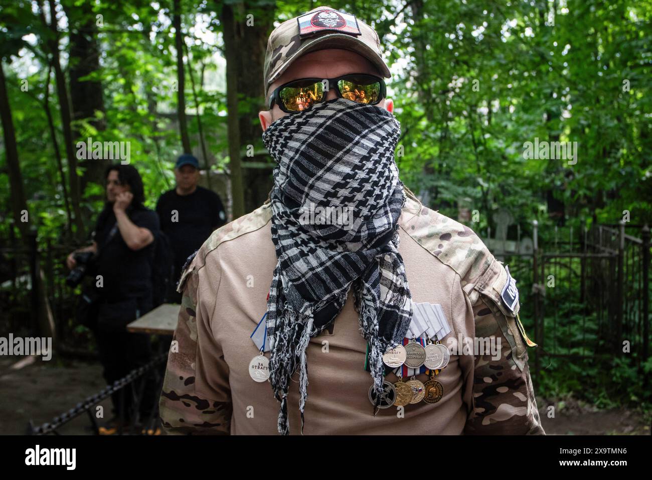 St. Petersburg, Russia. 01st June, 2024. A Wagner PMC fighter with ...