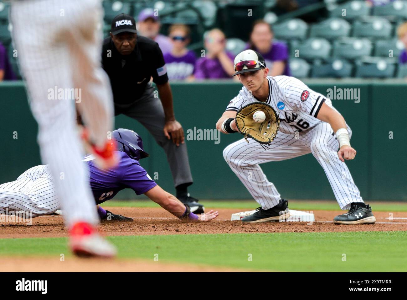June 2, 2024: Bryce Cannon #36 SEMO first baseman opens up his glove to ...