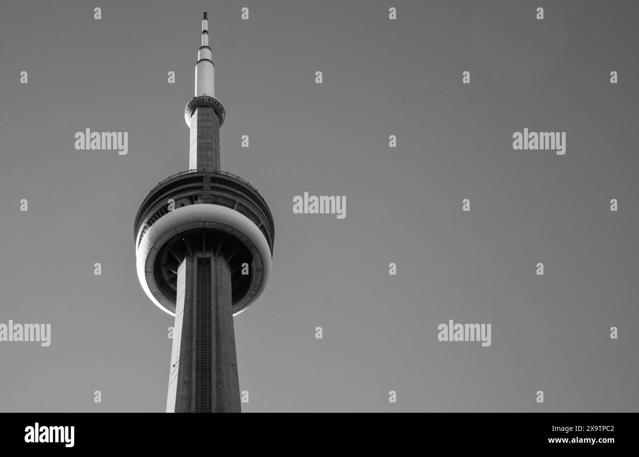Toronto CN tower at sunset. Modern building Stock Photo - Alamy