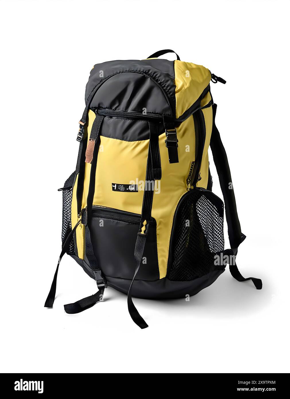 travel backpack isolated on white background Stock Photo - Alamy