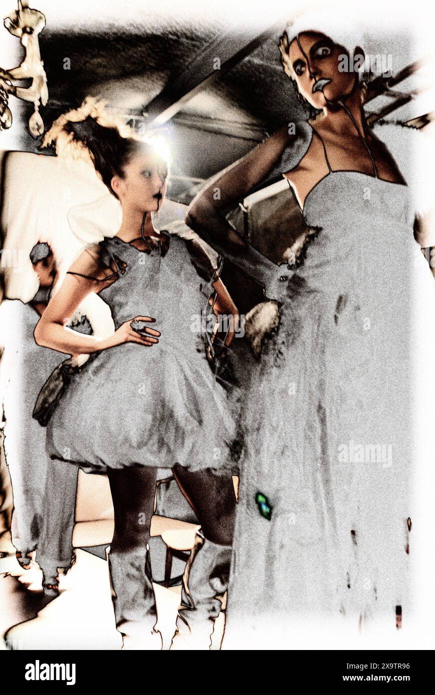 Solarized fashion runway and behind the scenes photos, models ...