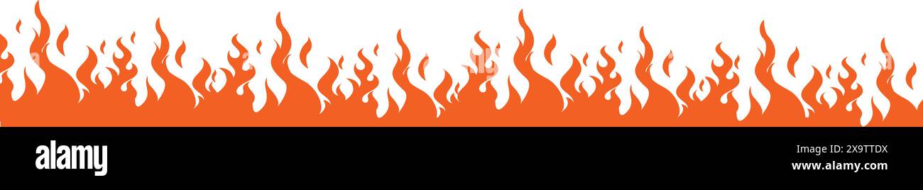 Fire flame flat cartoon style Stock Vector Image & Art - Alamy
