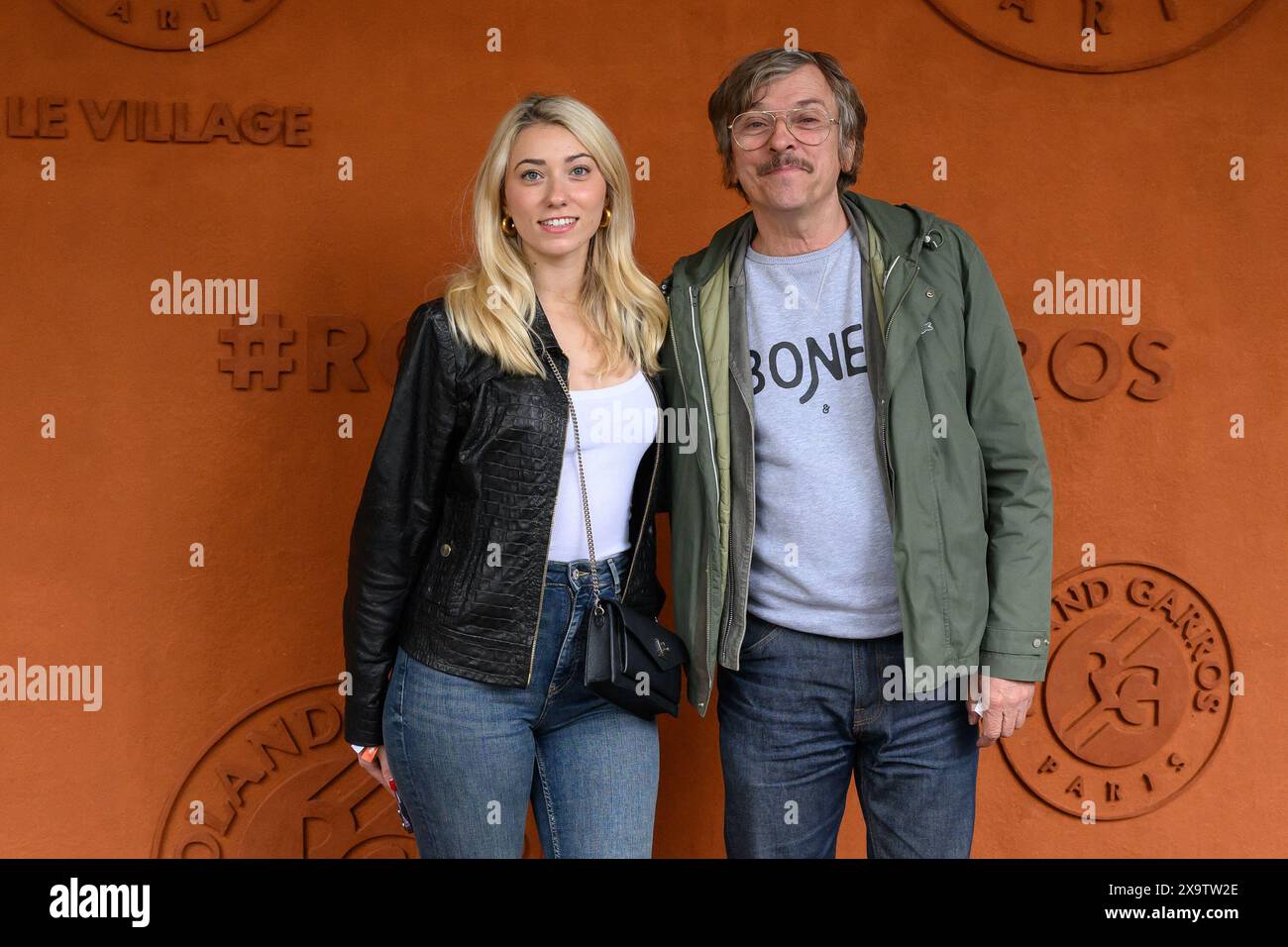 Pascal Demolon and Iliana Demolon attend the 2024 French Open at Roland ...