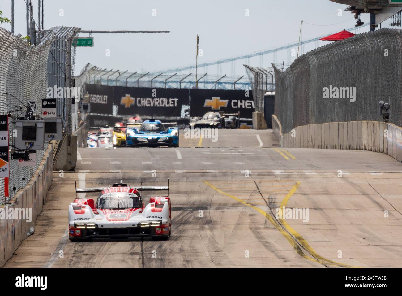 June 1st, 2024: Porsche Penske Racing driver Nick Tandy (6) drives ...