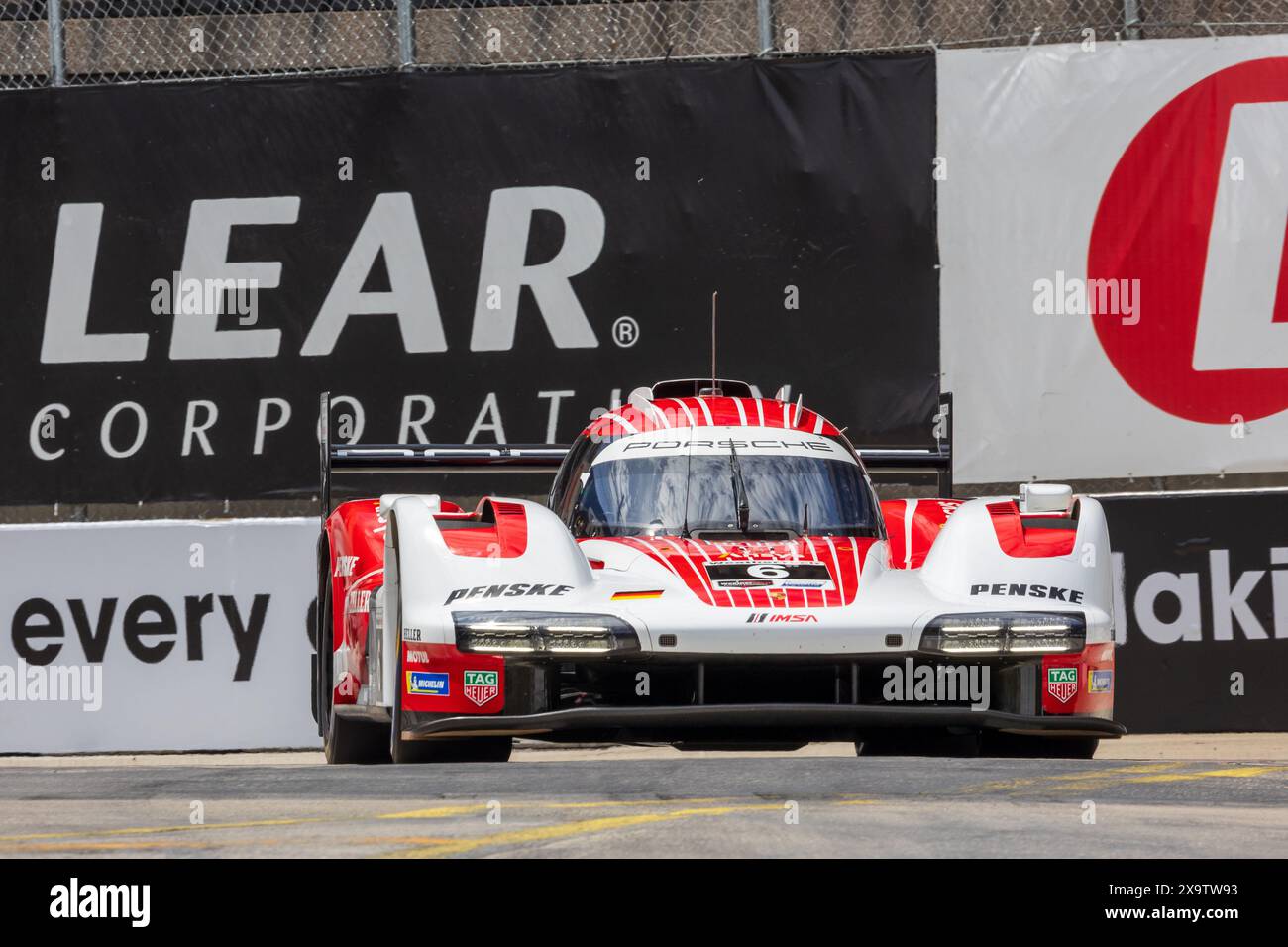 June 1st, 2024: Porsche Penske Racing driver Nick Tandy (6) drives ...