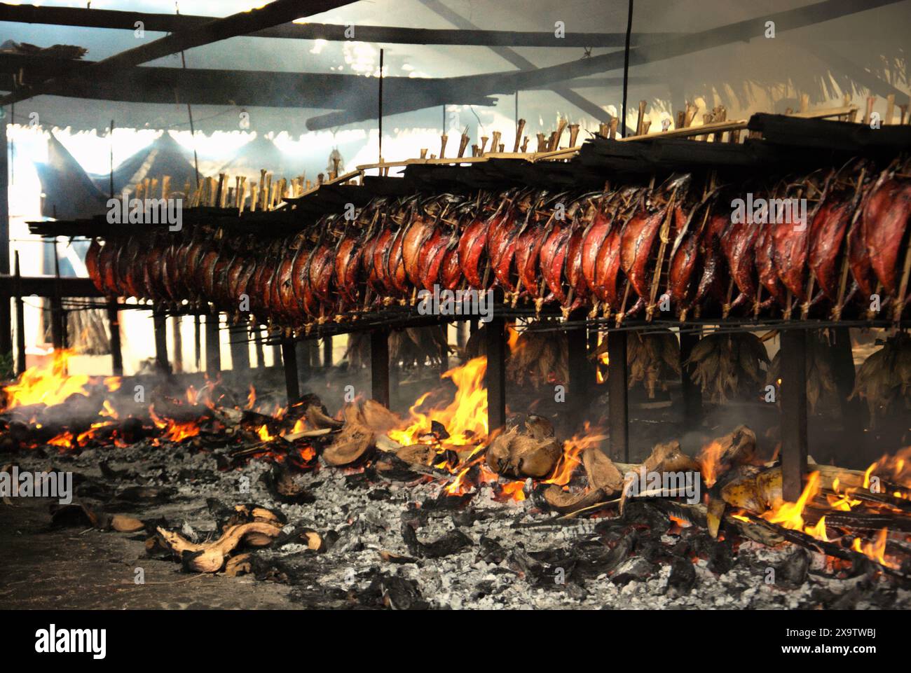 Smoked fish smoking hi-res stock photography and images - Alamy