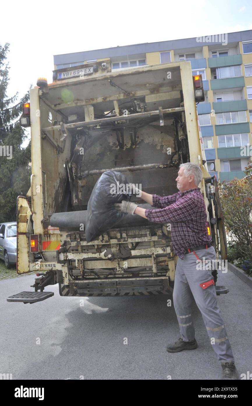 a garbage at the waste collection, waste separation and recycling ...