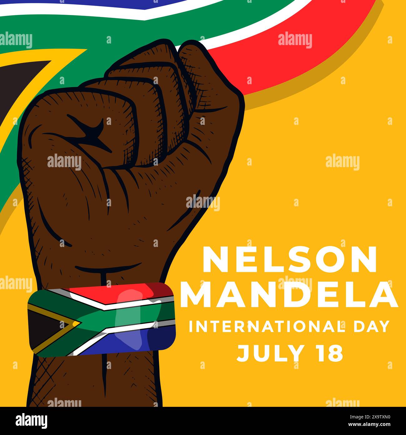 Nelson mandela day hand hi-res stock photography and images - Alamy