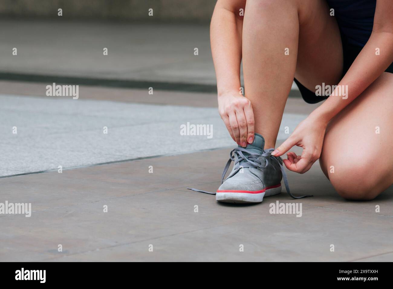 Healthy woman ready exercise hi-res stock photography and images - Alamy