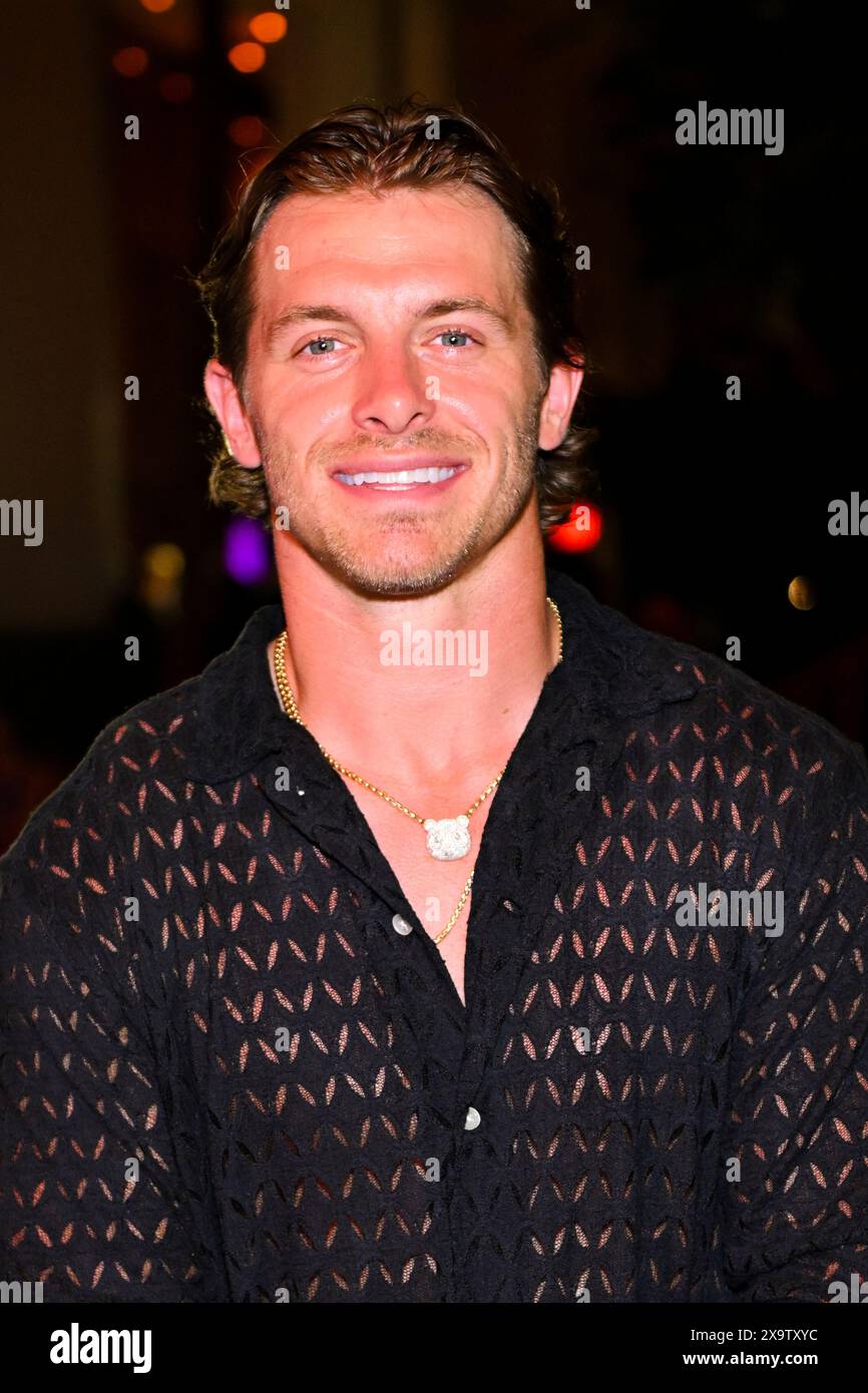 Braxton Berrios attends the Sports Illustrated swimsuit runway show in ...