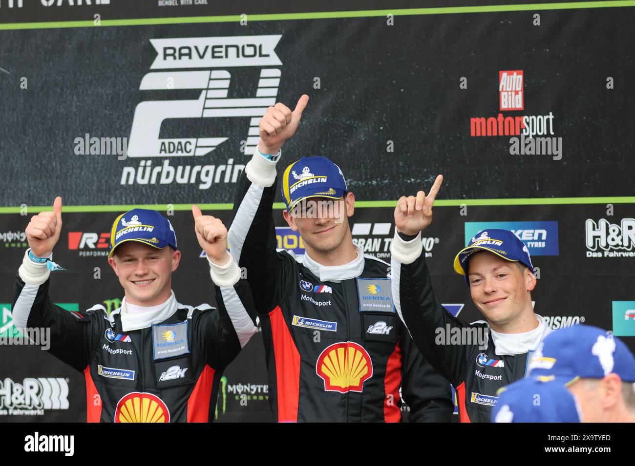 Siegerpodium Daniel Harper (Belfast/GBR) / Max Hesse (Wernau/DEU ...