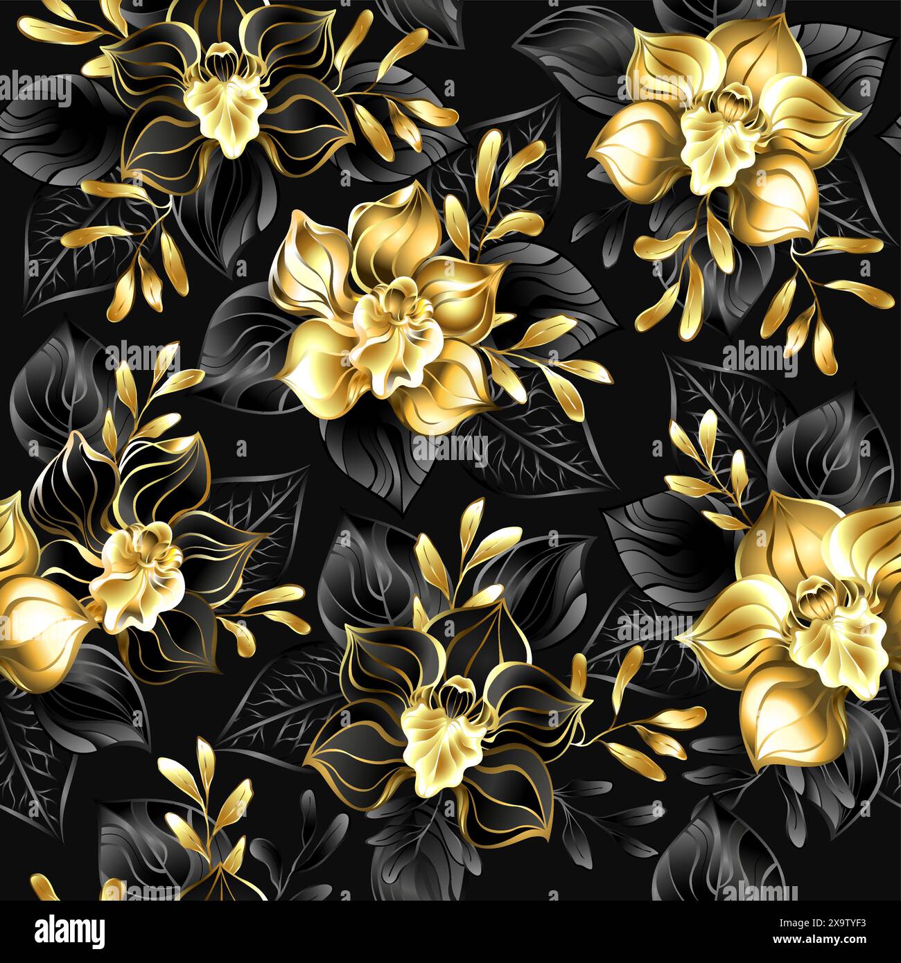 Orchid eucalyptus Stock Vector Images - Alamy