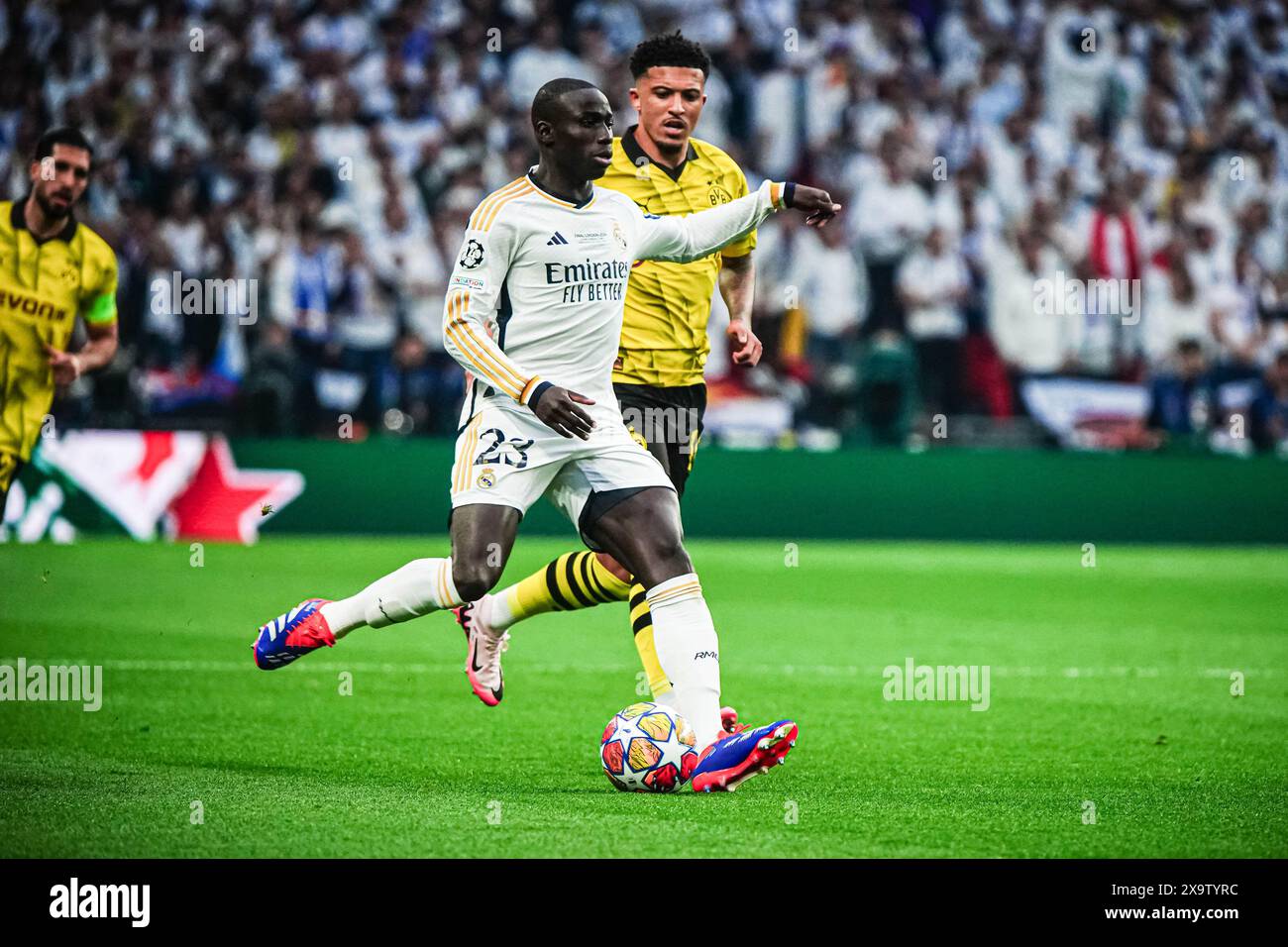 Ferland Mendy (Real Madrid, #23) ENG, Borussia Dortmund vs. Real Madrid ...