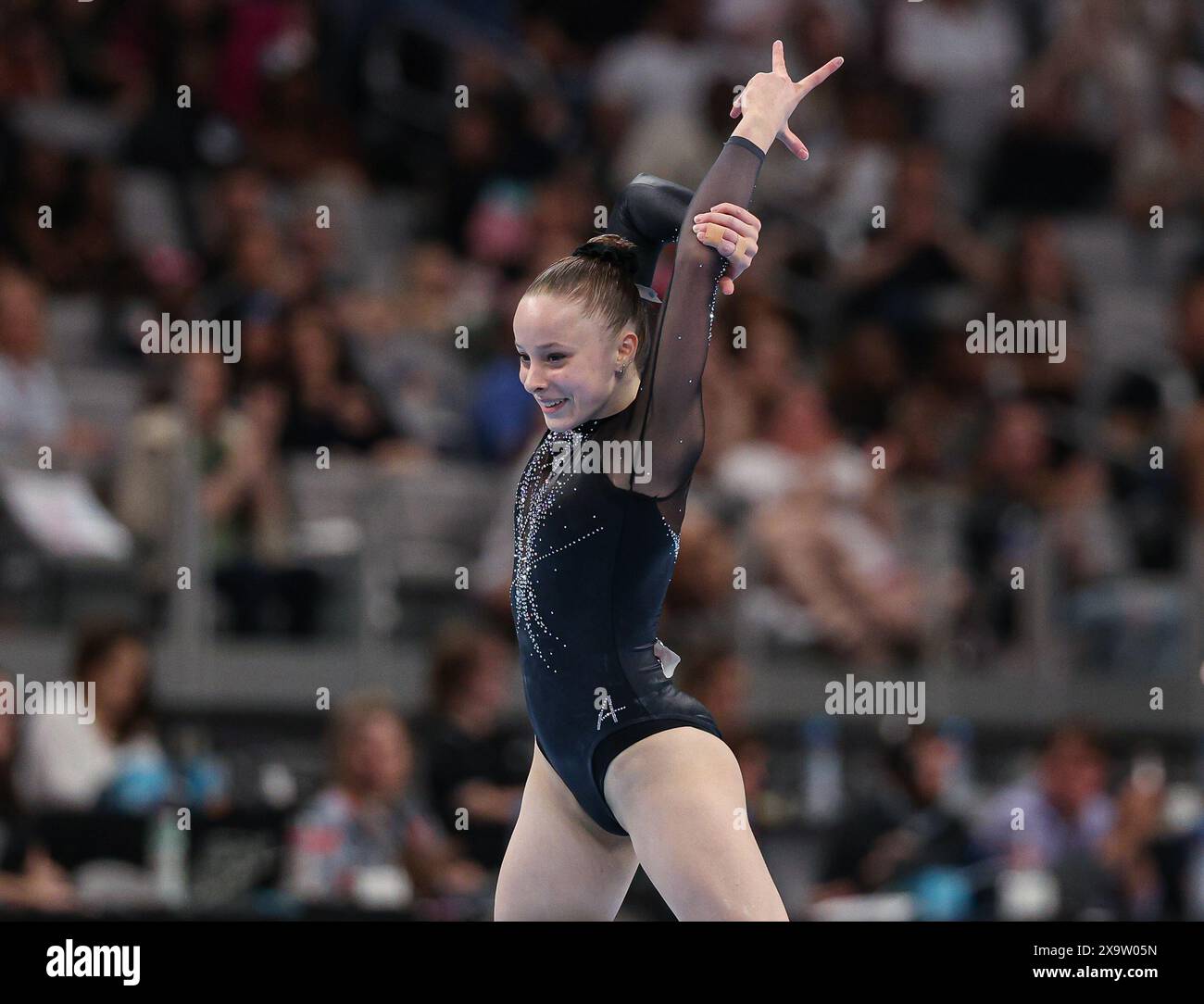 Fort Worth, Texas, USA. June 2, 2024: Nola Matthews competes on the ...