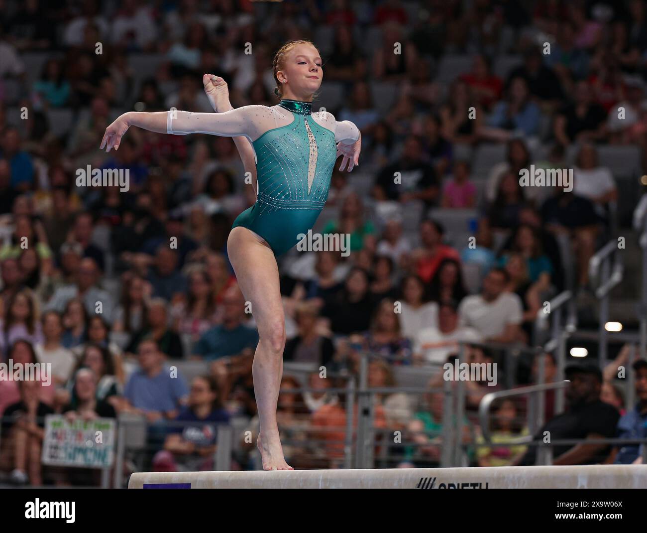 Fort Worth, Texas, USA. June 2, 2024: Dulcy Caylor competes on the ...