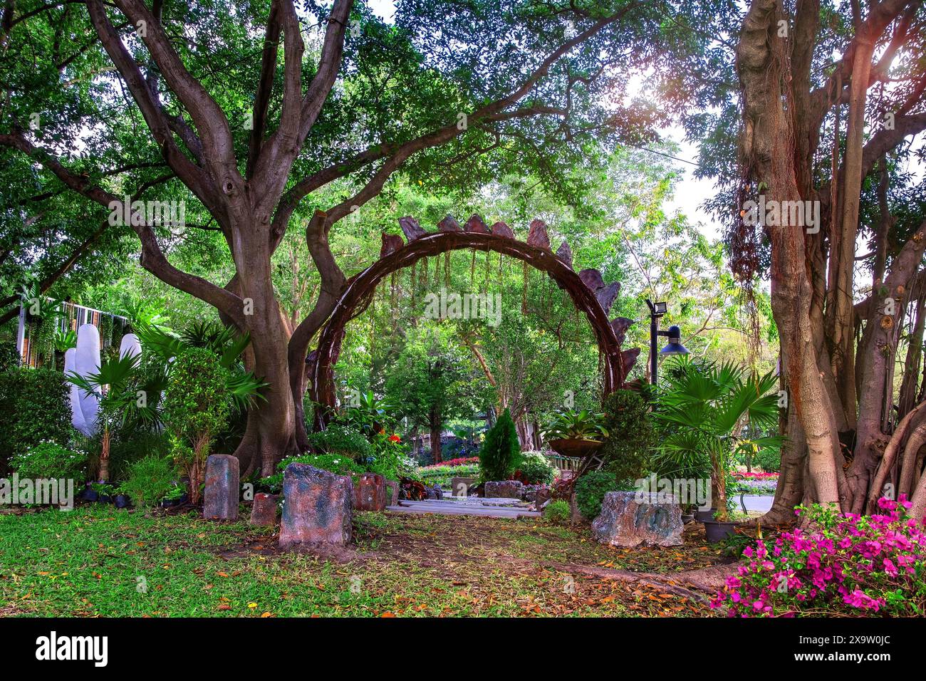 Bangkok, Thailand - December 8 2023: Suanluang RAMA IX (Rama 9 Royal ...