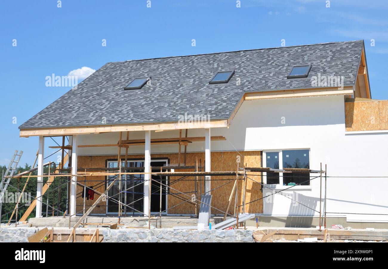 A beautiful house with panoramic windows, skylights, glass door, and ...