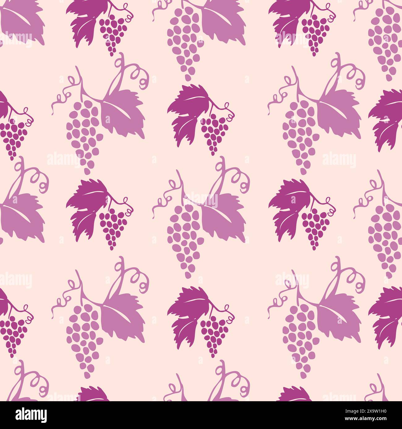 Grapes pattern hi-res stock photography and images - Alamy