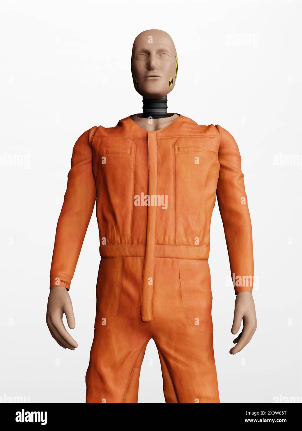 3d render of car crash dummy on isolated background Stock Photo - Alamy