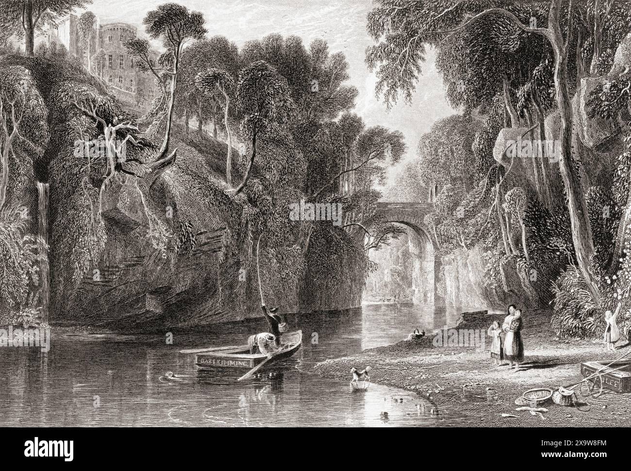 On the River Ayr at Barskimming, East Ayrshire, Scotland. From The ...