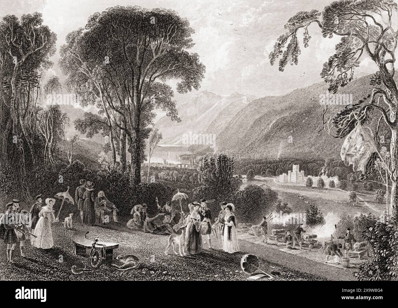 Kenmore and Taymouth Castle, Perthshire, Scotland. From The Works of ...