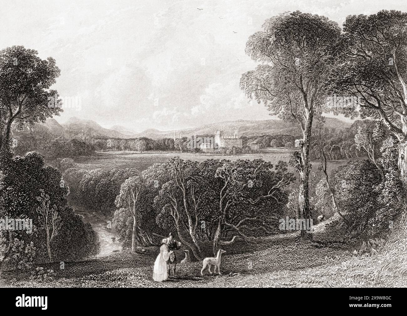 Gordon Castle, Moray, Scotland. From The Works of Robert Burns ...