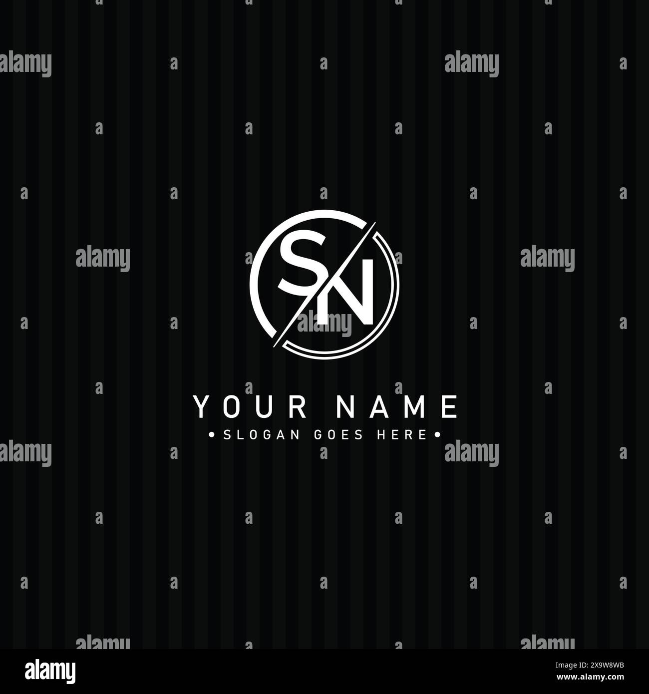 Letter sn logo Black and White Stock Photos & Images - Alamy