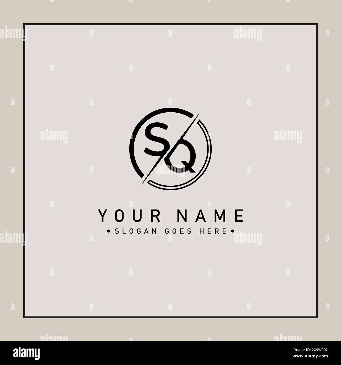 Letter sq logo hi-res stock photography and images - Alamy