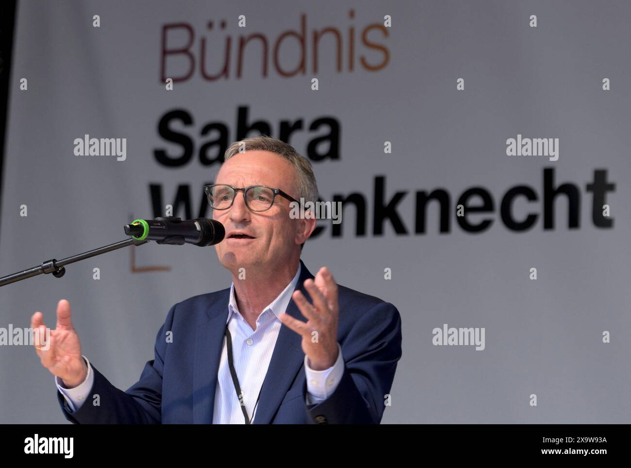 Wahlkundgebung von Buendnis Sahra Wagenknecht BSW am 28.05.2024 in Koeln : Thomas GEISEL Thomas ...