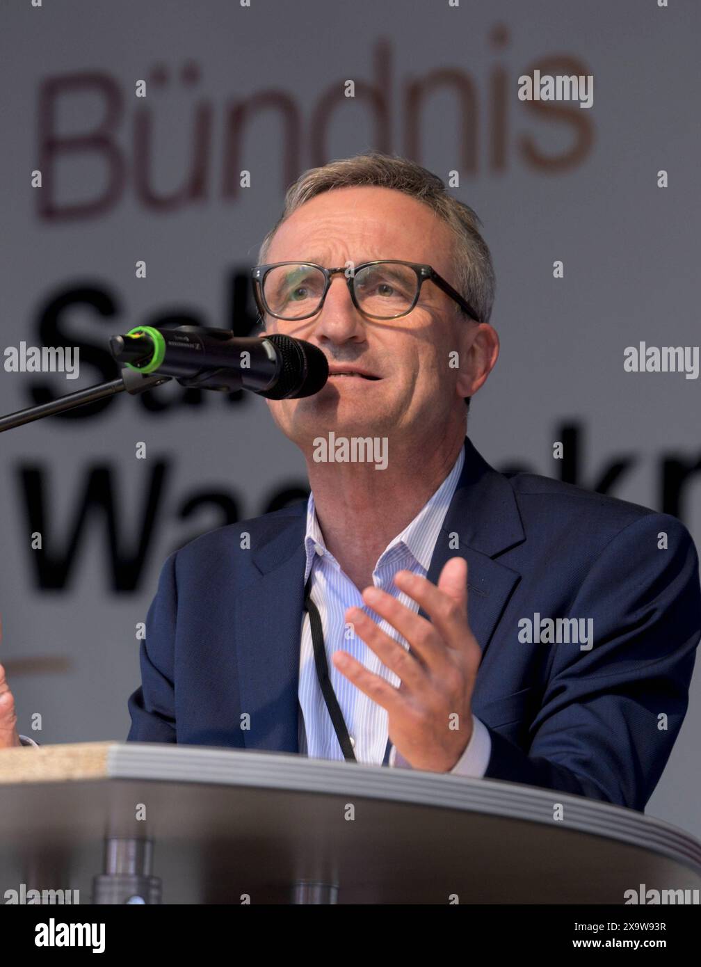 Wahlkundgebung von Buendnis Sahra Wagenknecht BSW am 28.05.2024 in Koeln : Thomas GEISEL Thomas ...