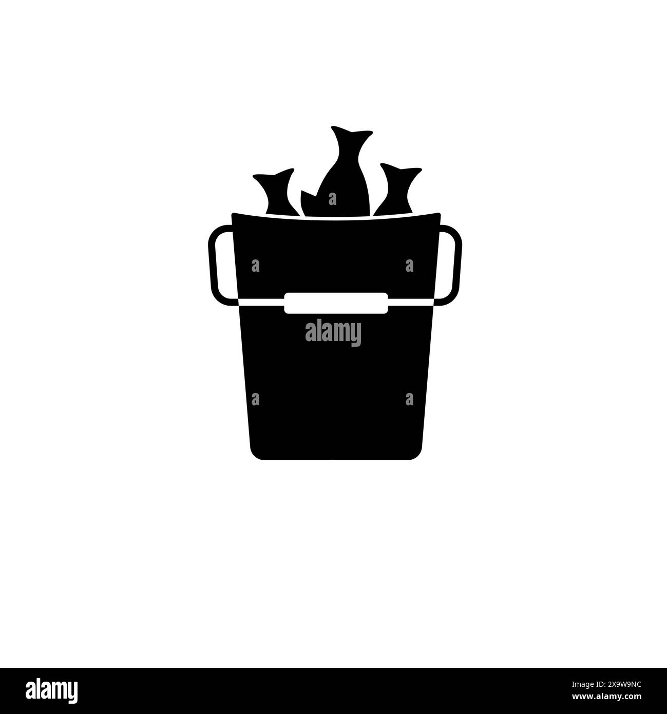 Eel Trap Fishing Nets Solid Flat Vector Icon Isolated on White ...