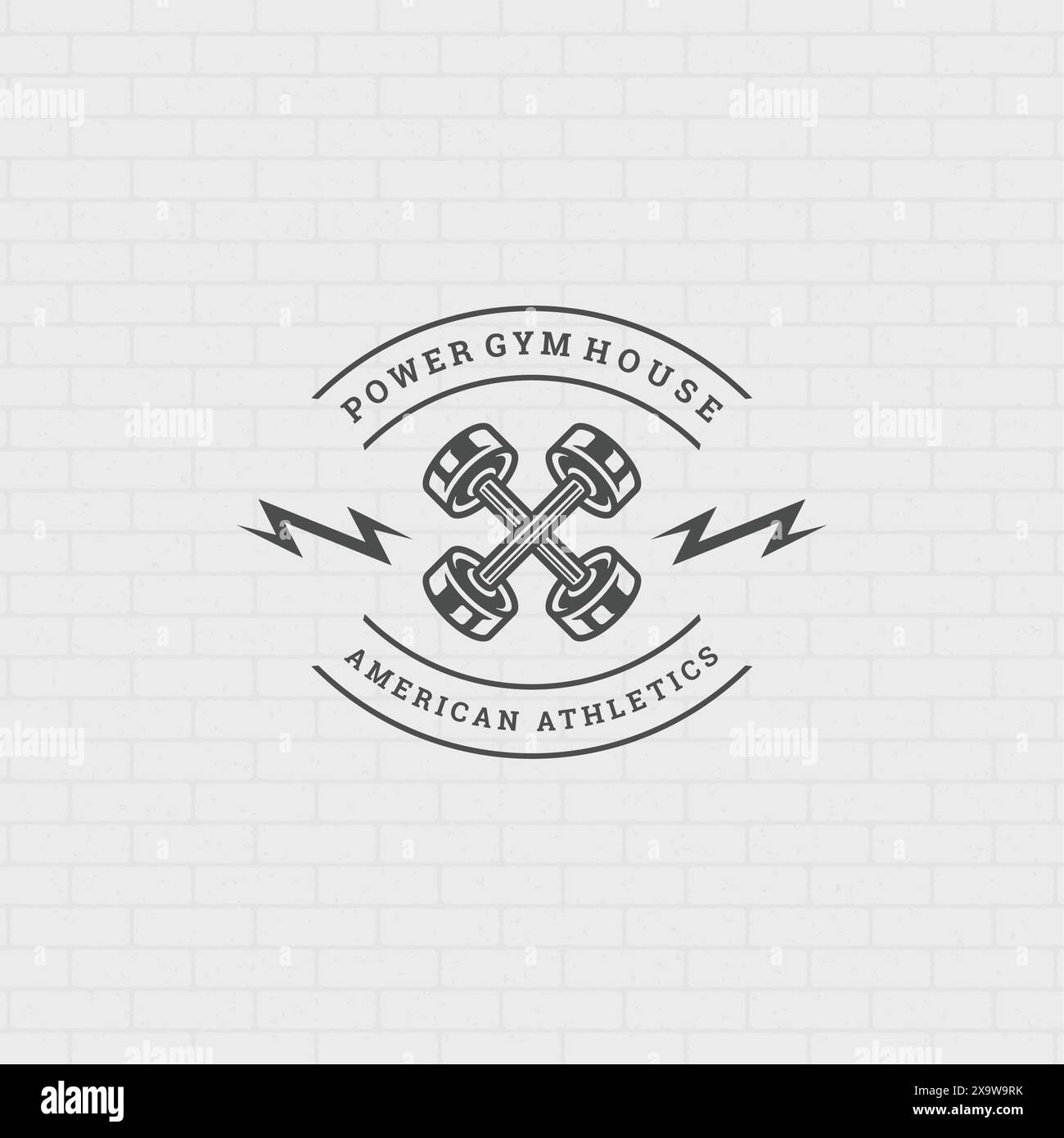 Heavy vintage dumbbells training Stock Vector Images - Alamy