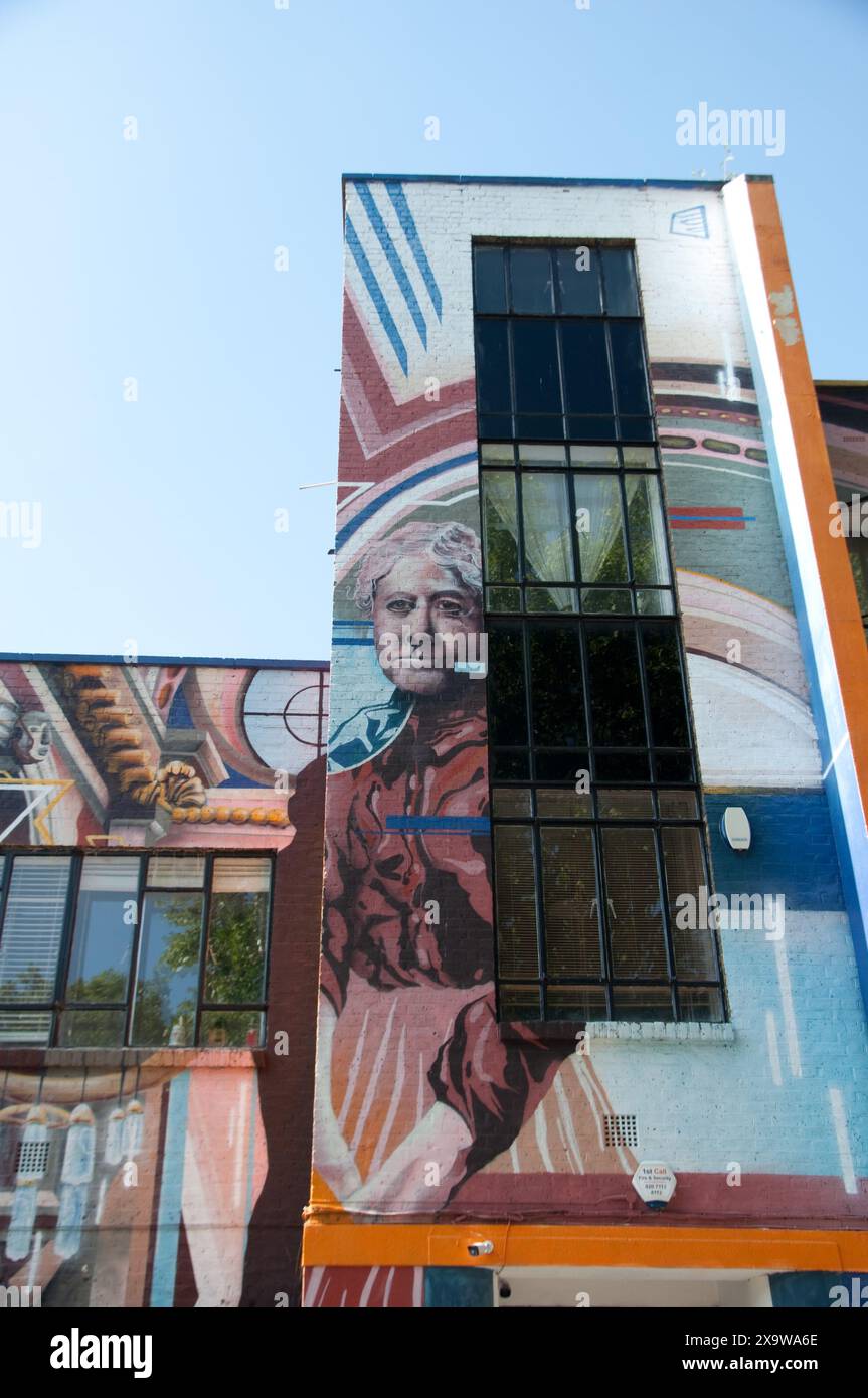 Street painting of Clara Ellen Grant OBE (21 June 1867 – 10 October ...