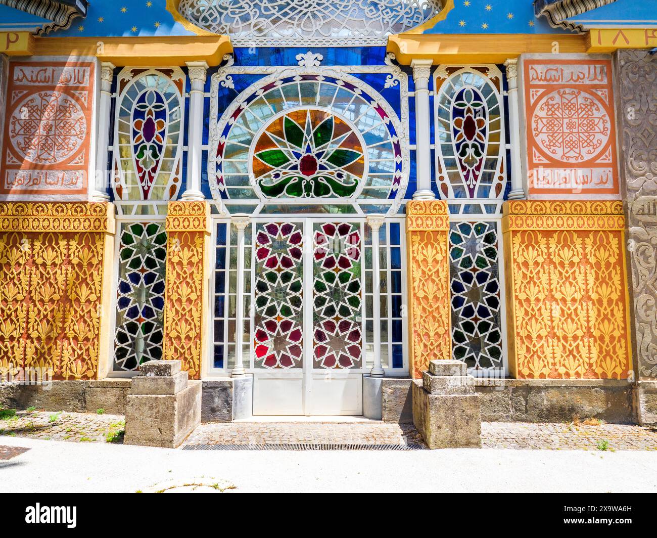 Serra Moresca (Moorish greenhouse) in Villa Torlonia, a park with a ...