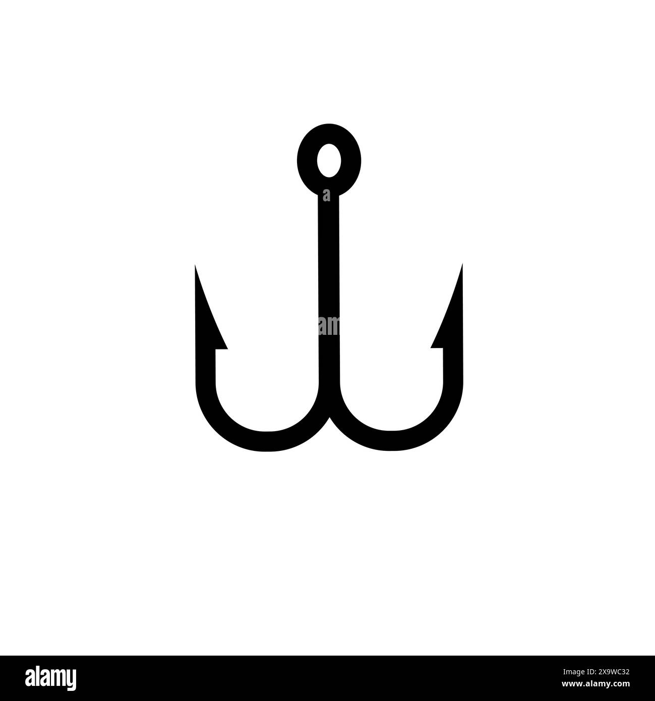 Worm on hook flat Cut Out Stock Images & Pictures - Alamy