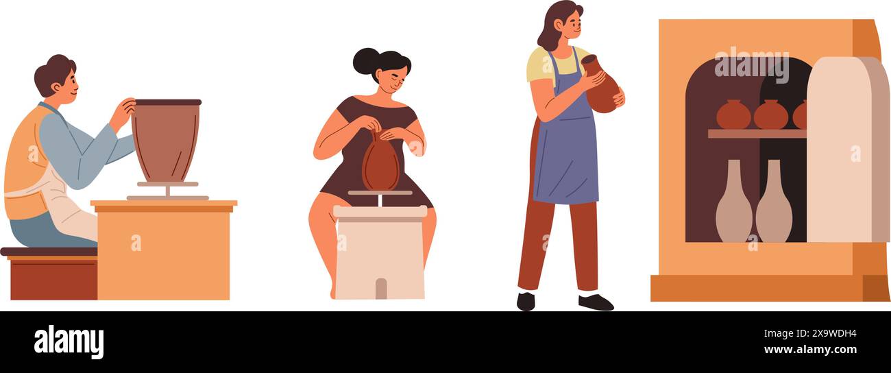 Pottery class Cut Out Stock Images & Pictures - Alamy