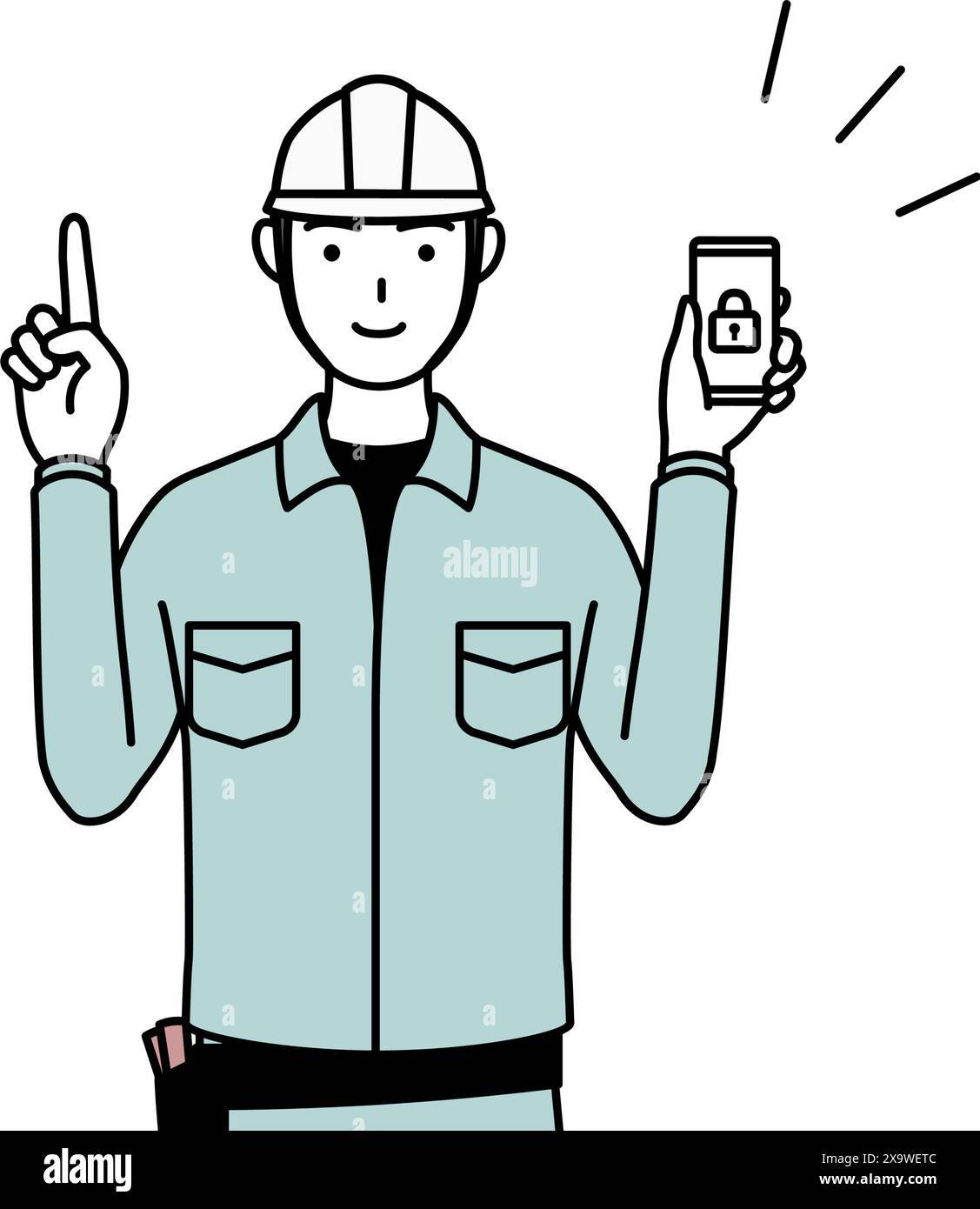 Measures for construction site safety Stock Vector Images - Alamy