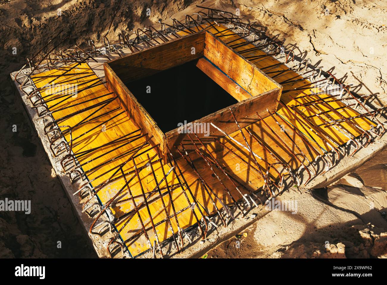 Stormwater sewer pit construction site, selective focus Stock Photo - Alamy