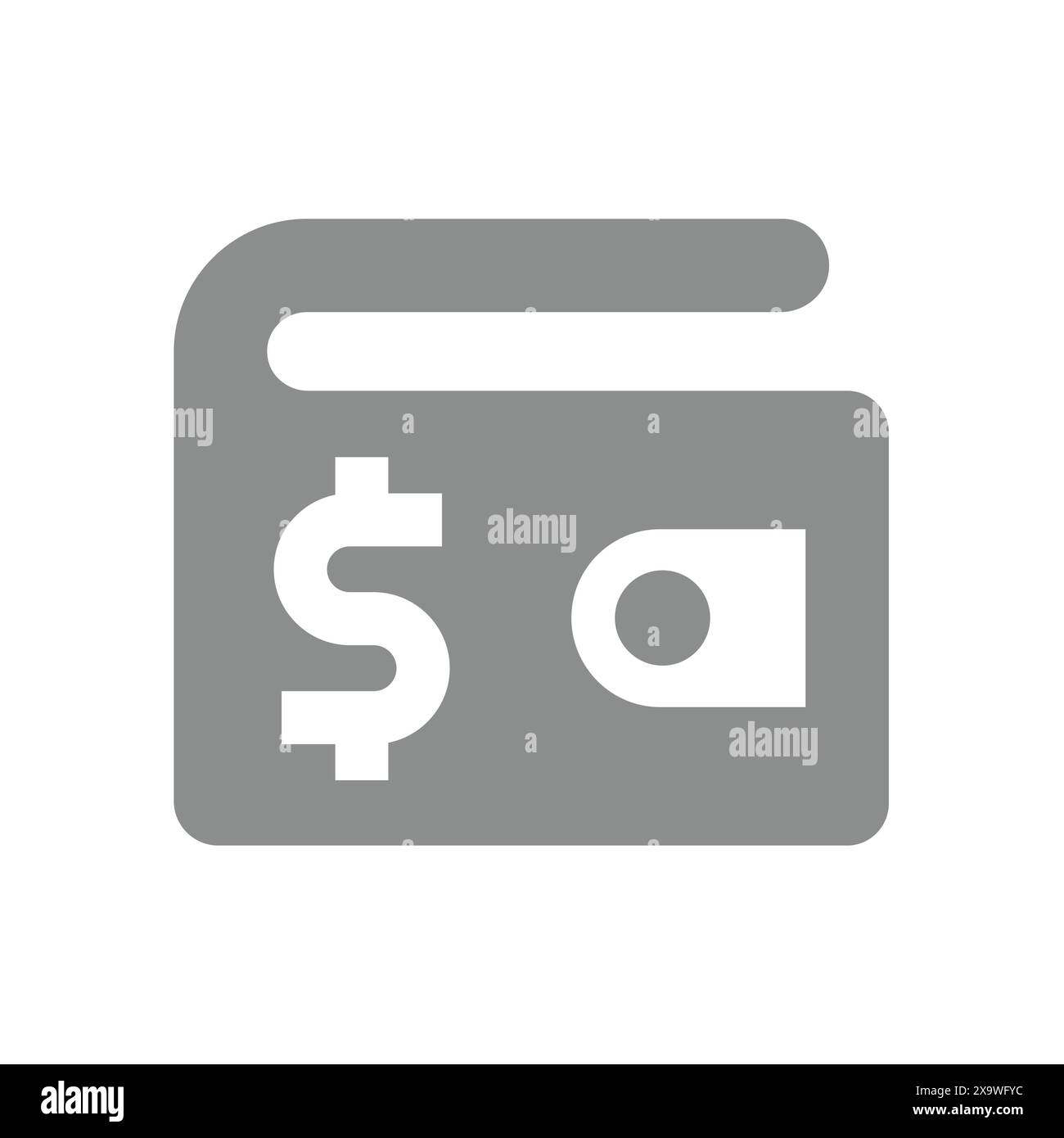 Money wallet and dollar sign vector. Savings and earnings finance icon ...