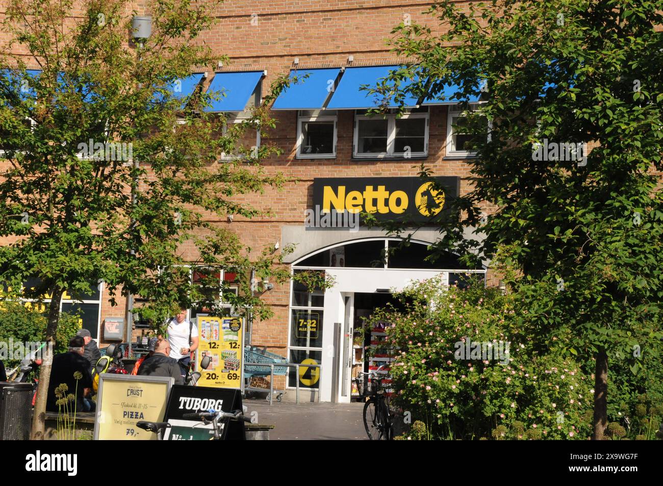 Copenhagen/ Denmark/03 jUNE 2024/ Netto grocery chain store in Kastrup ...