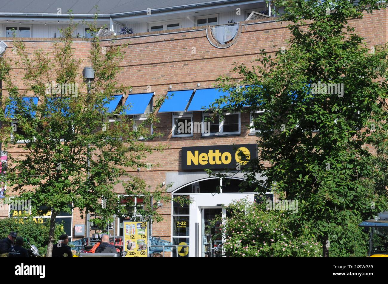 Copenhagen/ Denmark/03 jUNE 2024/ Netto grocery chain store in Kastrup ...