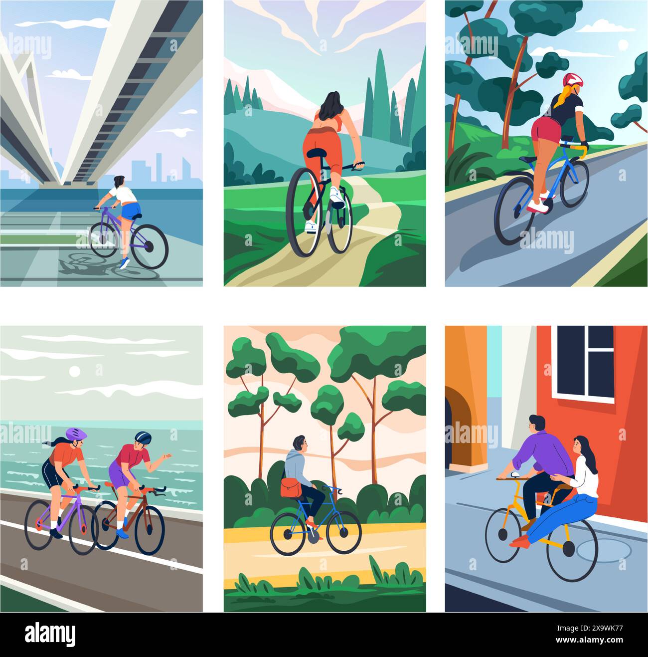 Rural paths Stock Vector Images - Alamy